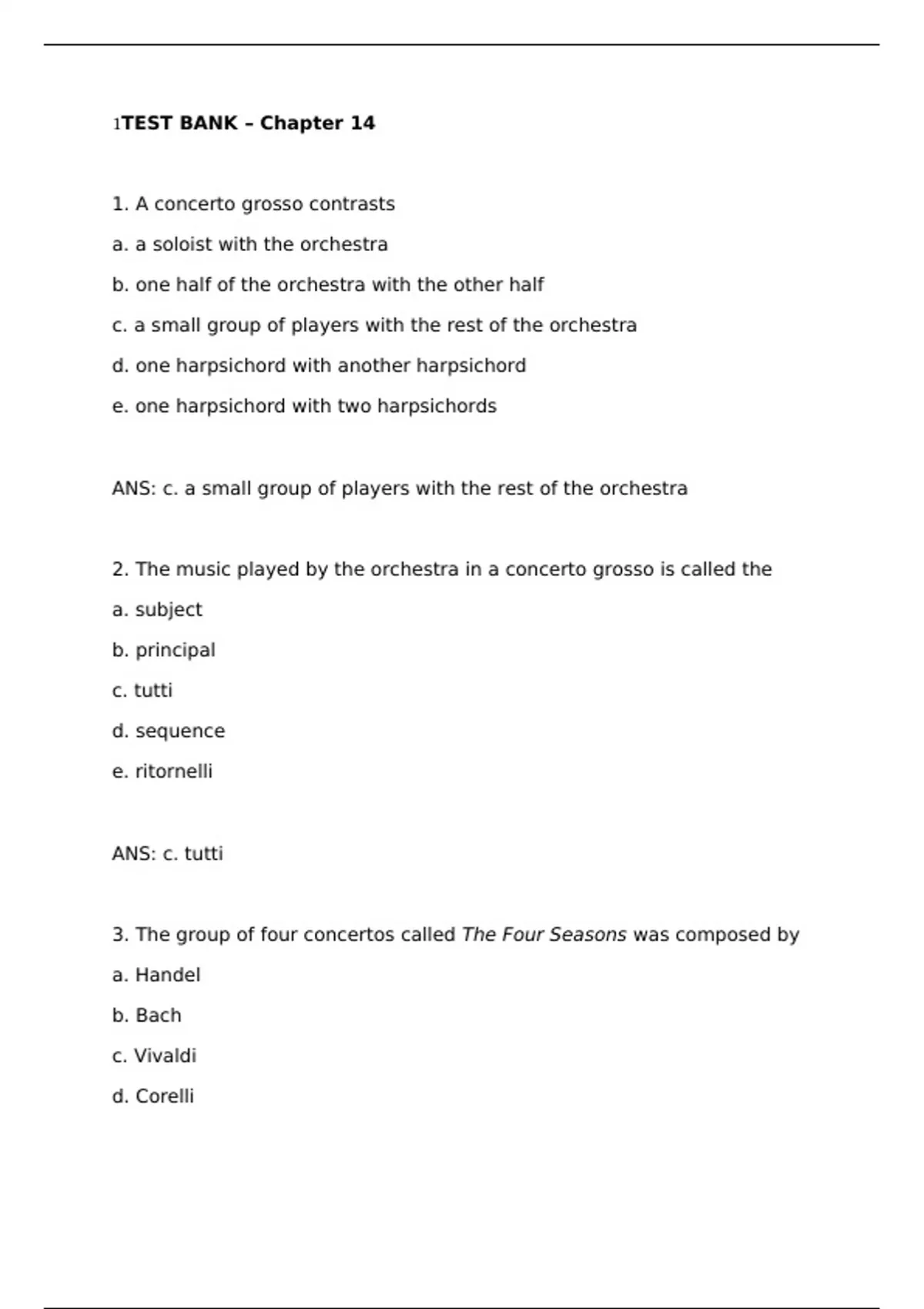 2024 Exam Success with the [Music Listening Today ,Hoffer,5e] Test Bank ...