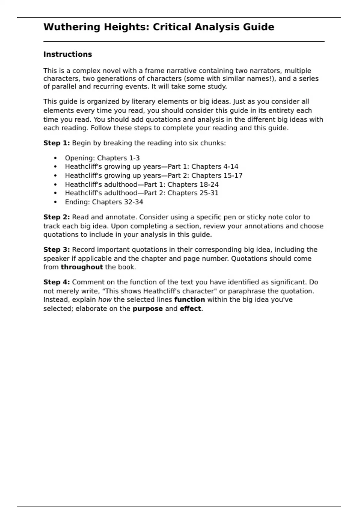 04.07 Who Could Tell Such A Story ; Wuthering Heights: Critical ...