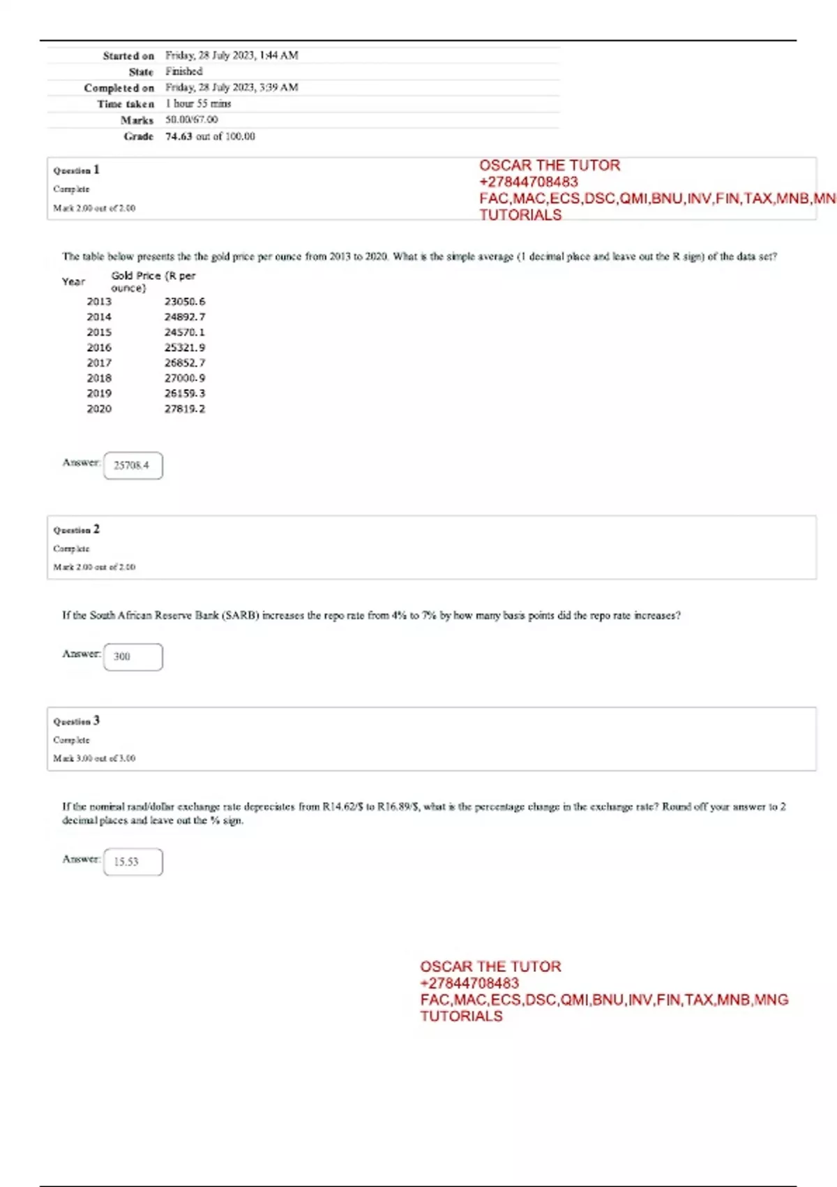 ECS2603 ASSESSMENT 1 OF SEM 2 2024 EXPECTED QUESTIONS AND SOLUTIONS ...