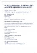 RCIS EXAM QUESTIONS AND ANSWERS 100% CORRECT - RCIS - Stuvia US