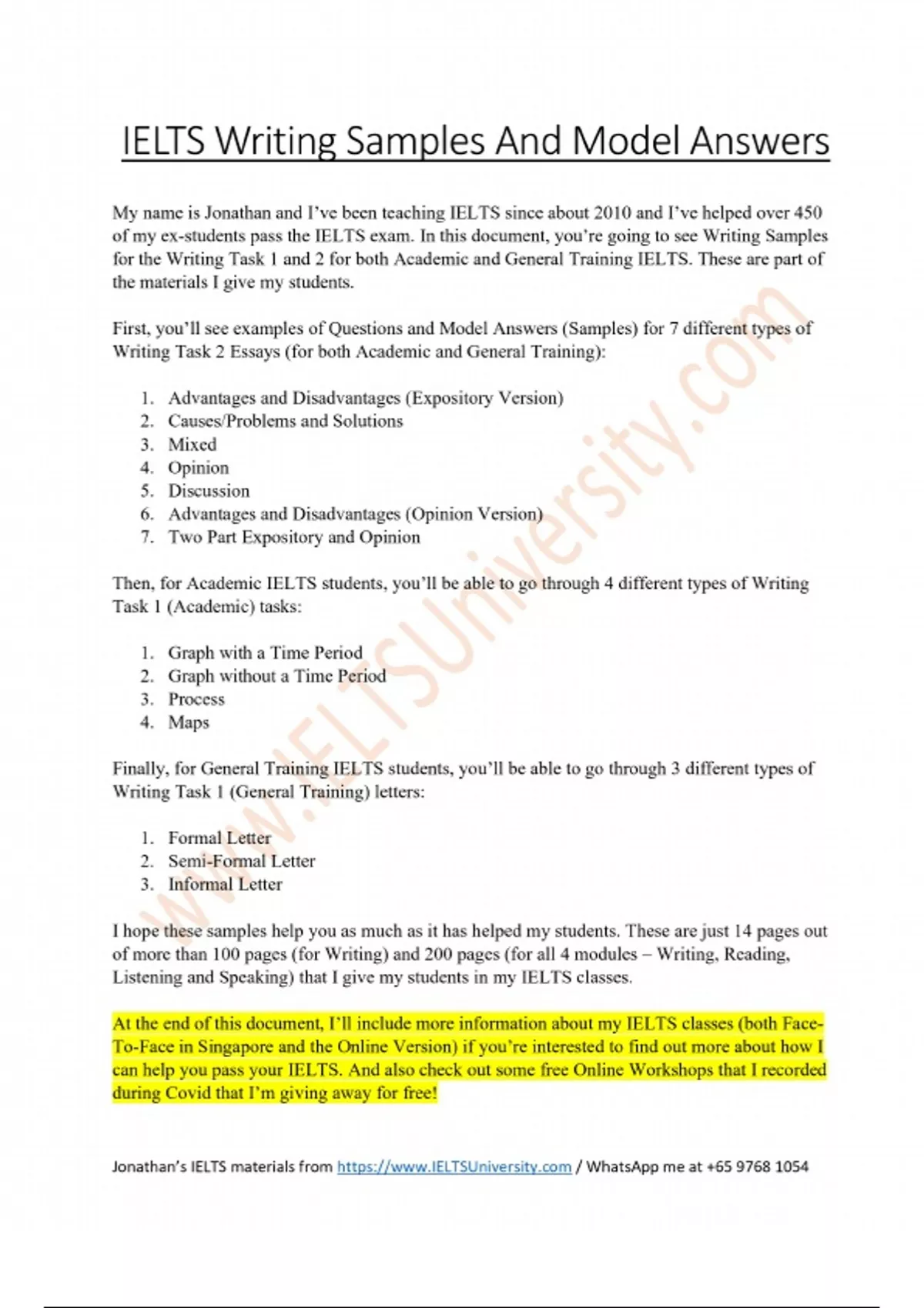 IELTS Writing task 2 sample - IELTS - Stuvia US
