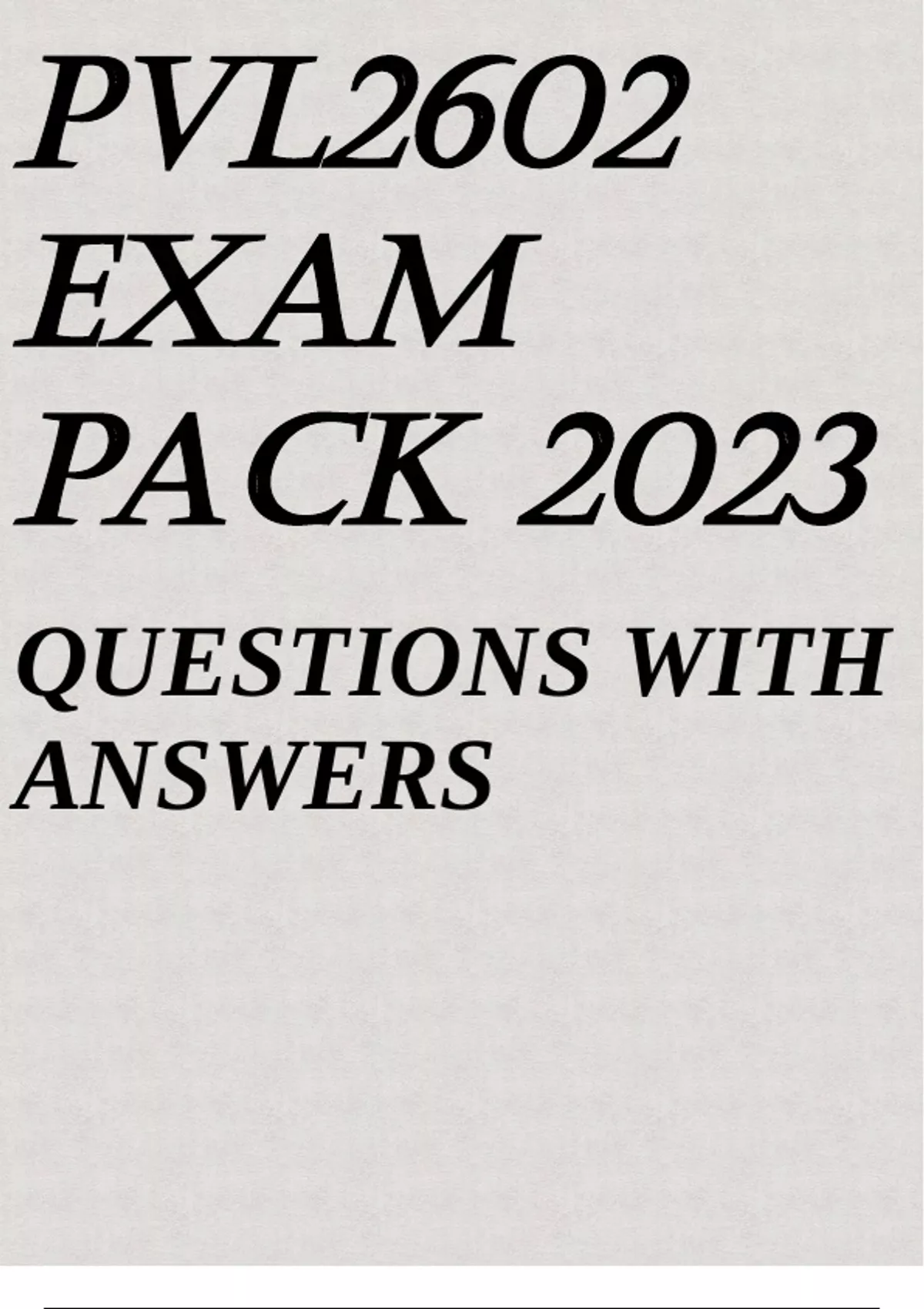 Pvl2602 Exam Pack 2023 Pvl2602 Law Of Succession Pvl2602 Stuvia Sa