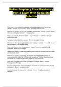 Relias Prophecy Core Mandatory Part 2 Exam With Complete Solution ...