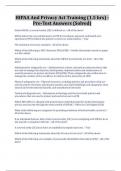 HIPAA And Privacy Act Training (1.5 hrs) - Pre-Test Answers (Solved ...