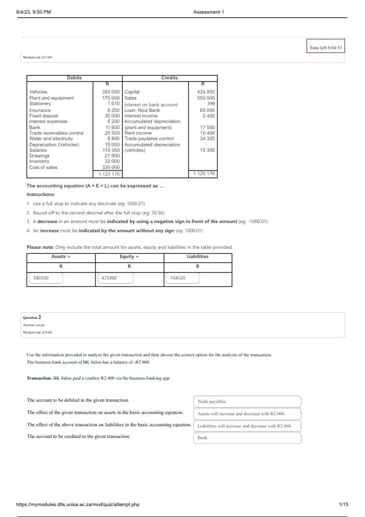 FAc1502 Assignment 1 semester 2 2023 - FAC1502 - Financial Accounting ...