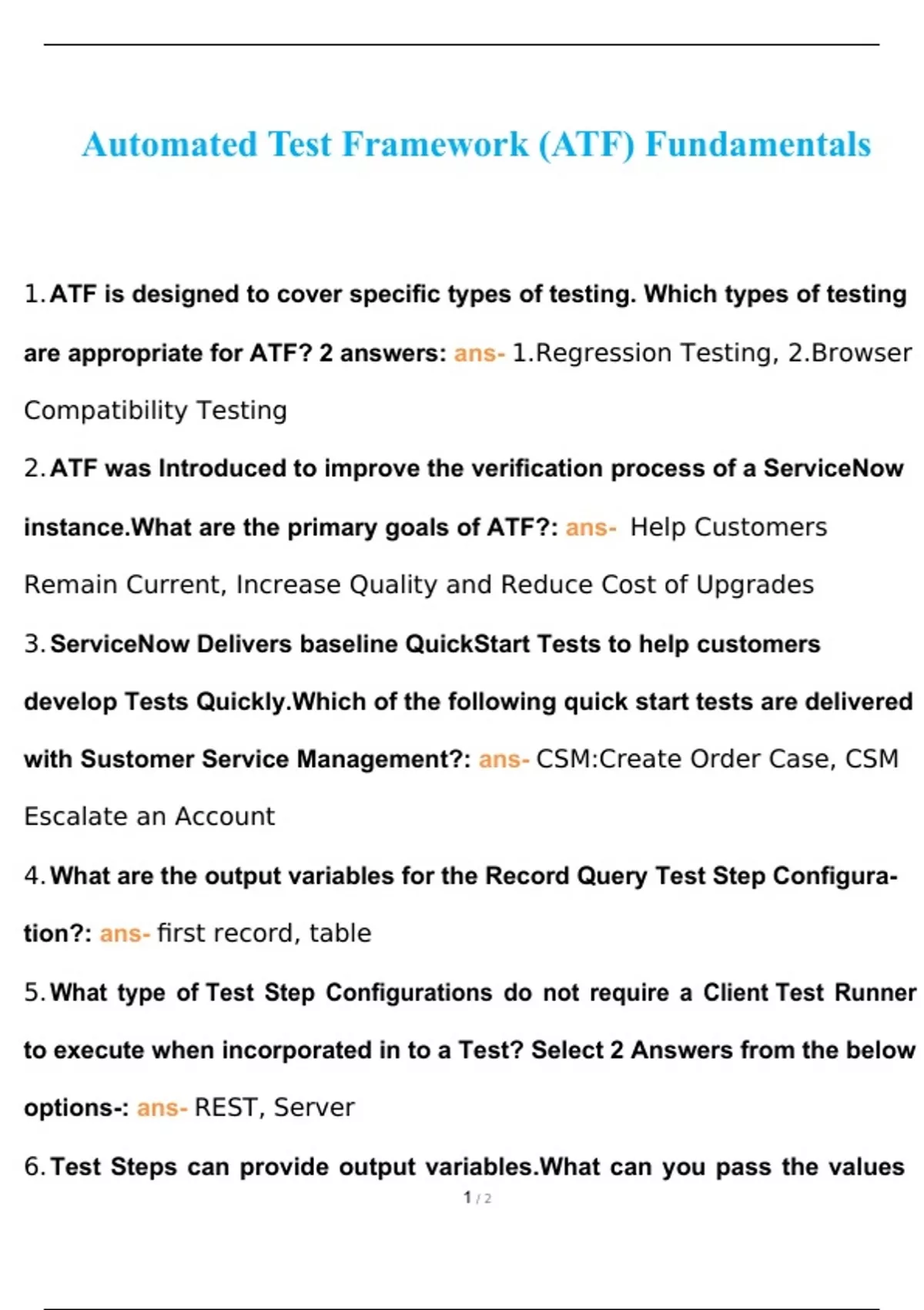 Automated Test Framework (ATF) Fundamentals Micro-Certification 2023 ...