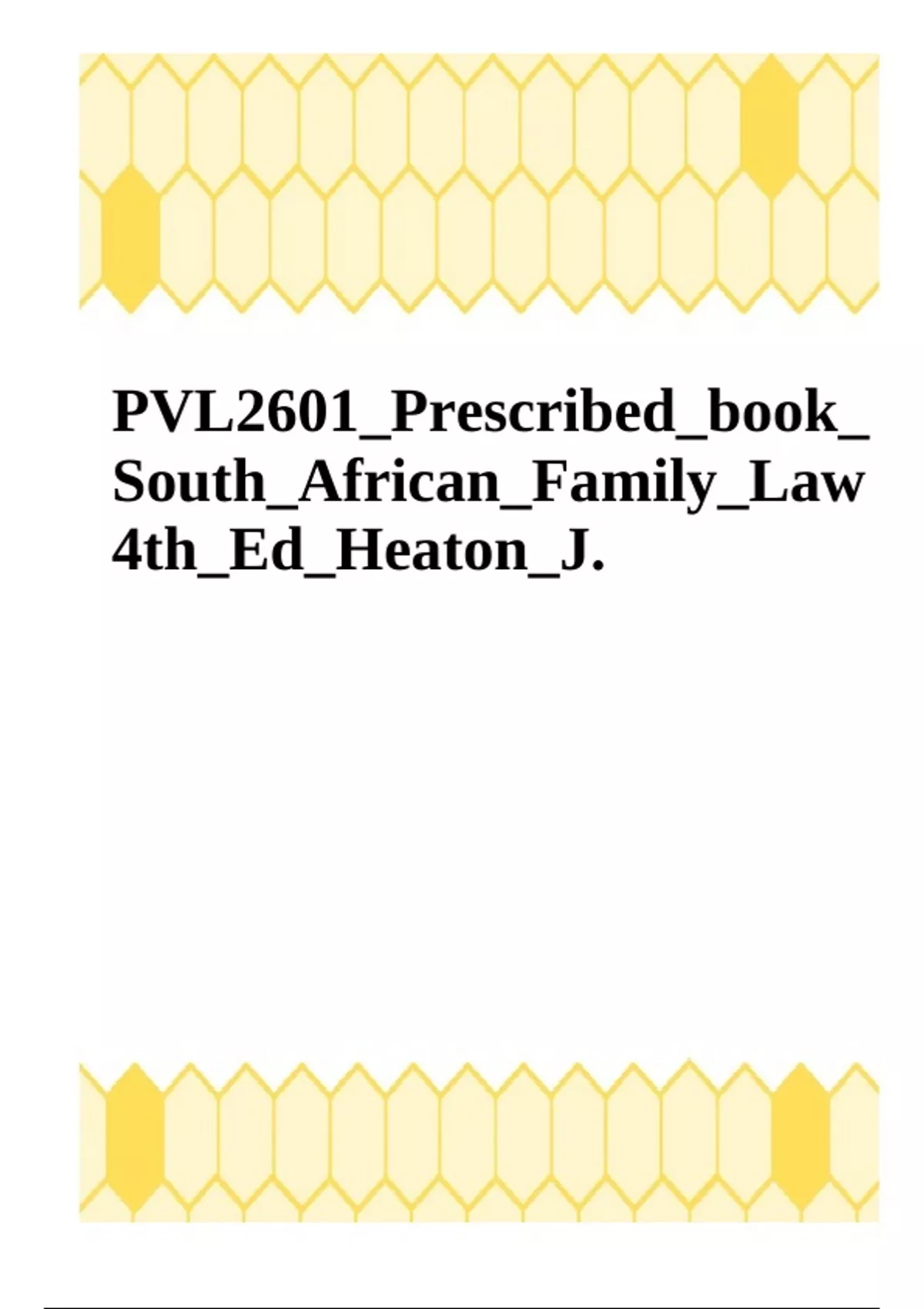 PVL2601_Prescribed_book_ South_African_Family_Law 4th_Ed_Heaton_J ...
