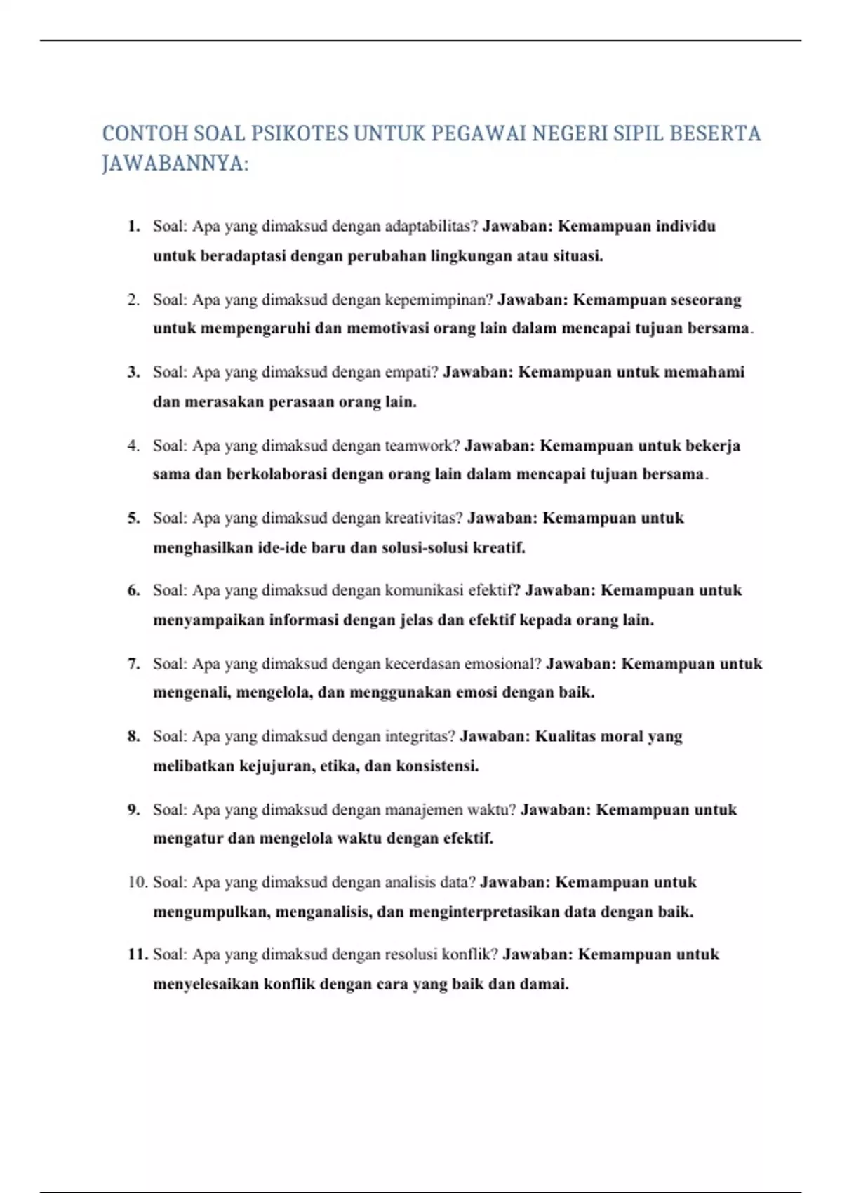 examples of psychological test questions for the public - IELTS - Stuvia US
