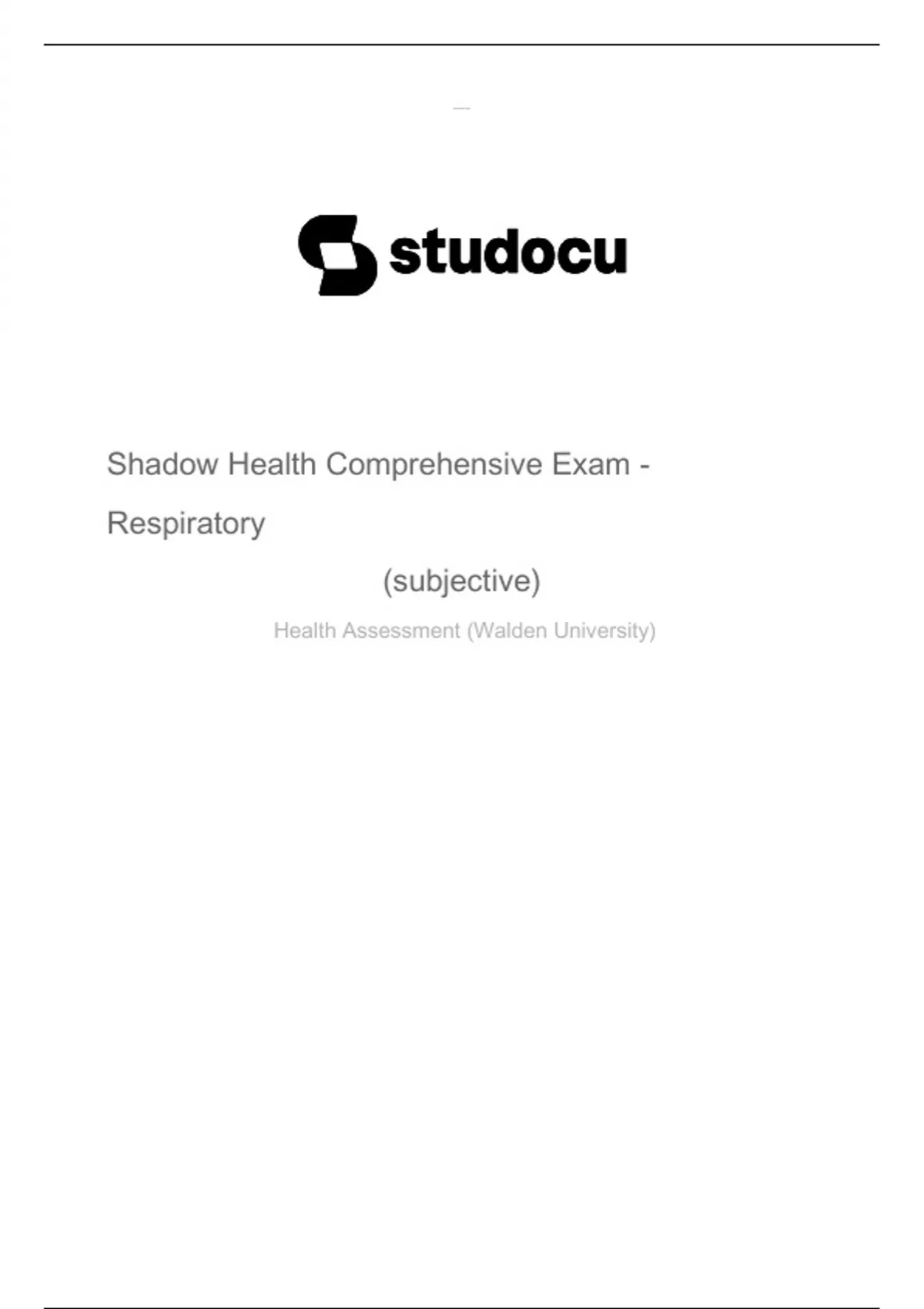 Shadow Health Comprehensive Tina Jones Exam Respiratory Subjective Data ...
