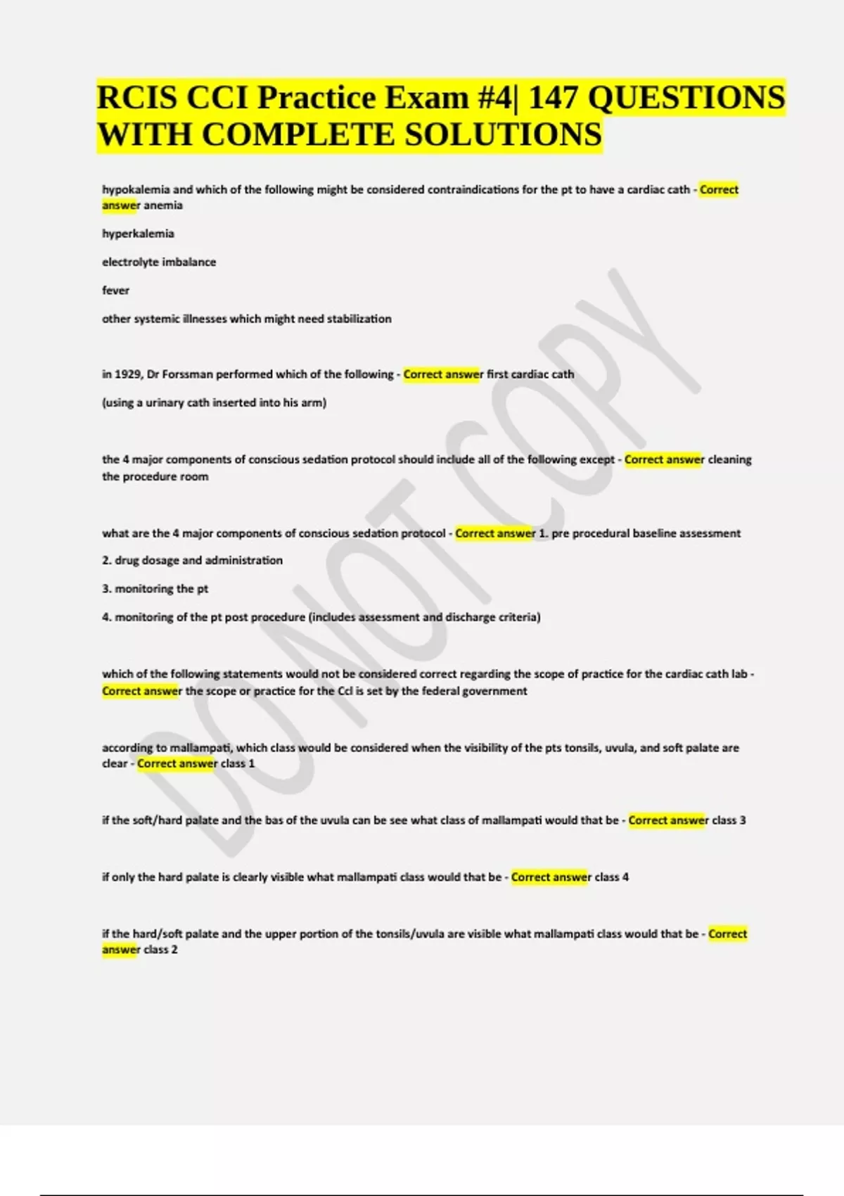 RCIS CCI Practice Exam #10 | 105 Questions with Correct Answers 2023, RCIS CCI Practice Exam #4 ...
