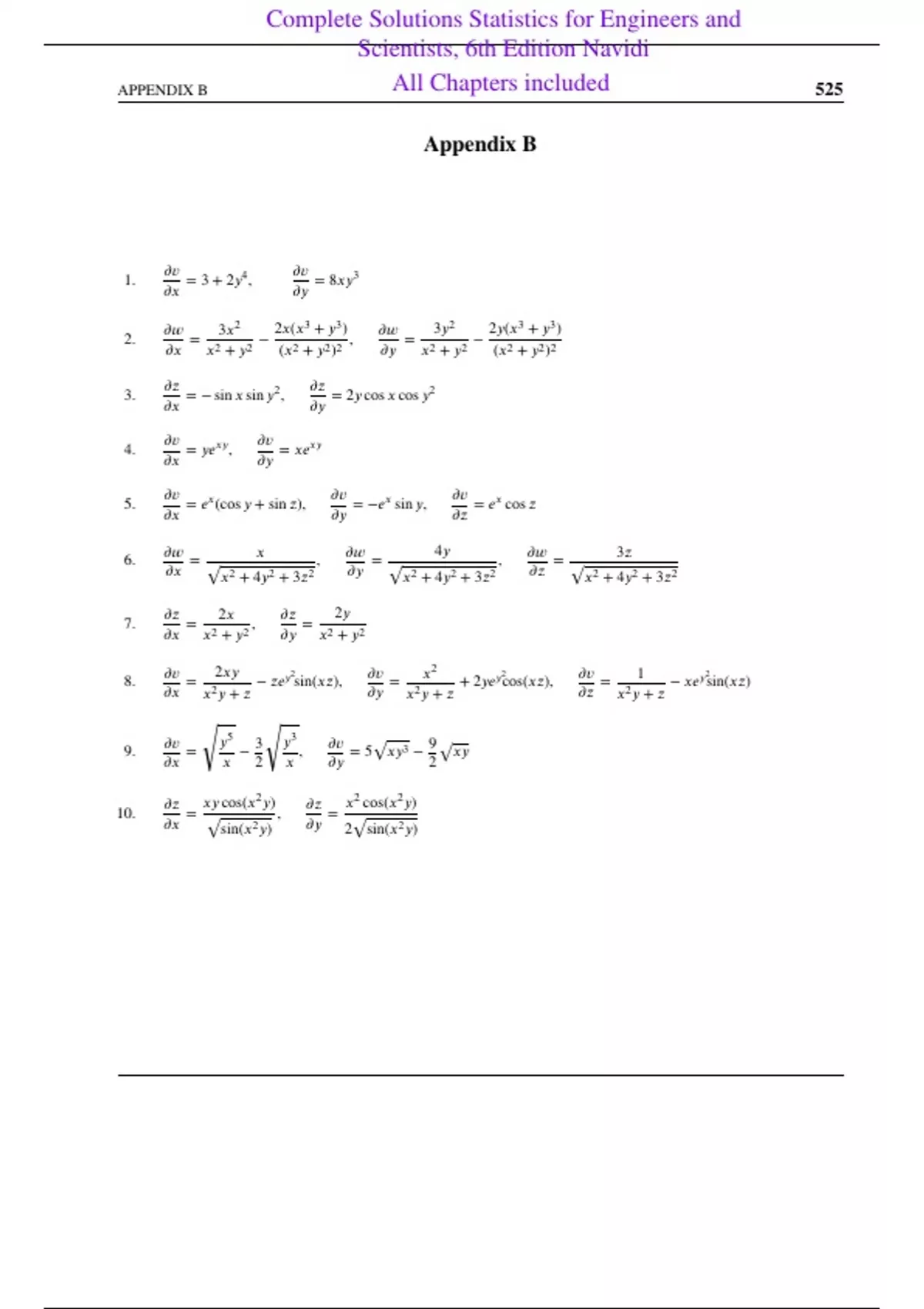 Solutions for Statistics for Engineers and Scientists, 6th Edition by William Navidi ...
