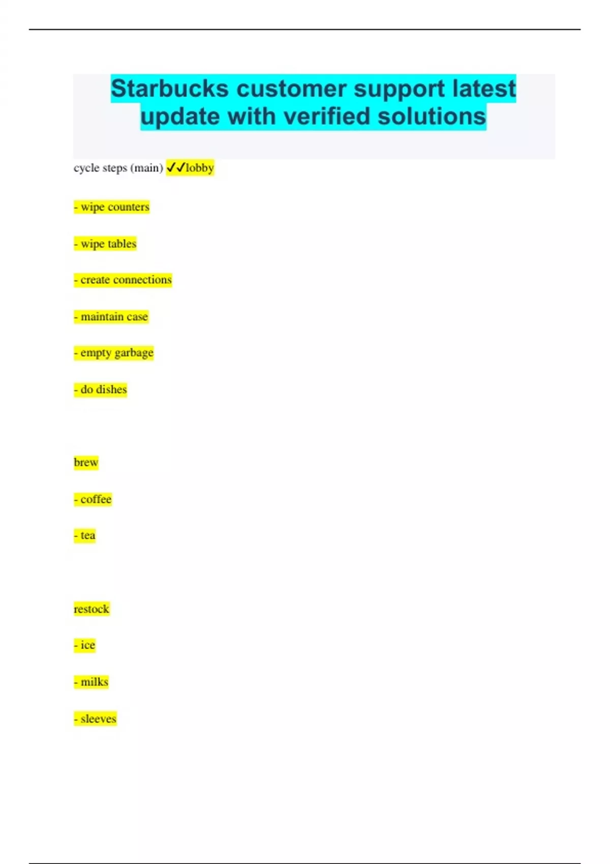 Starbucks customer support latest update with verified solutions ...