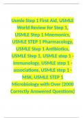 Usmle Step 1 First Aid, USMLE World Review for Step 1, USMLE Step 1 ...