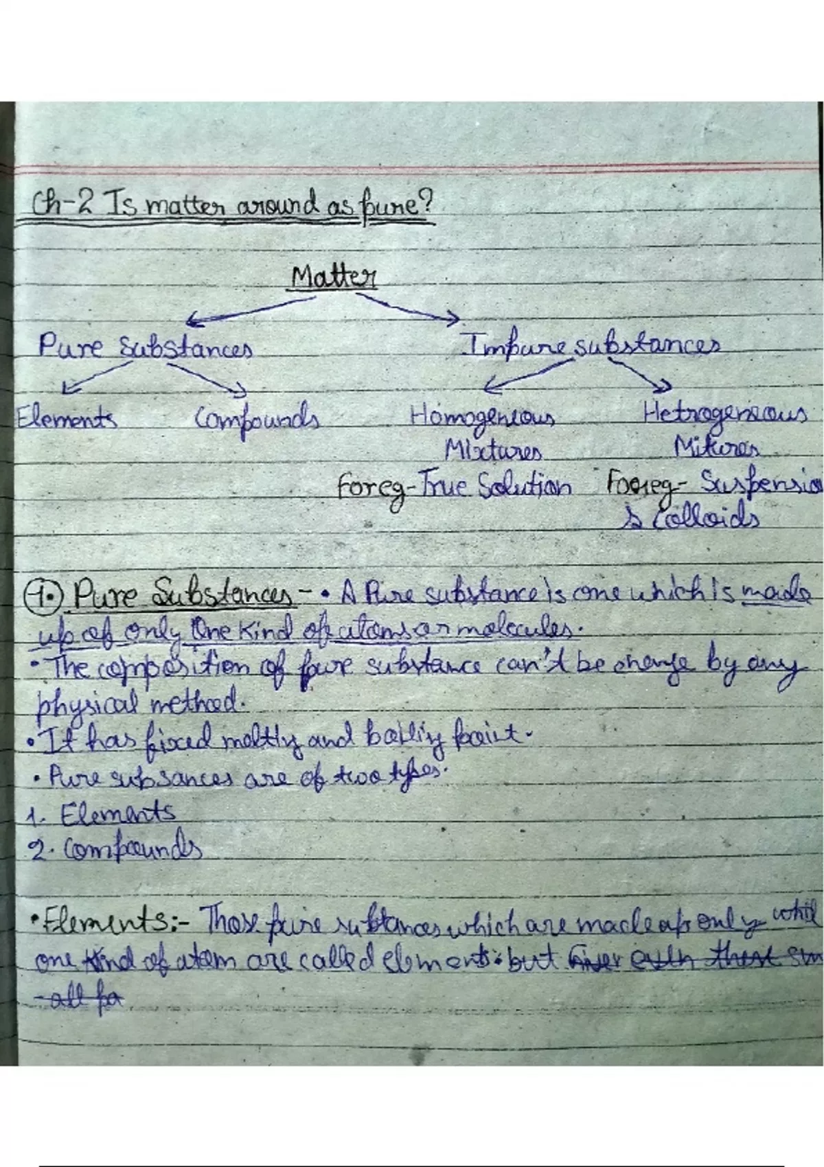 Class 9 chemistry ch 2 matter in our surroundings notes - Chemistry ...