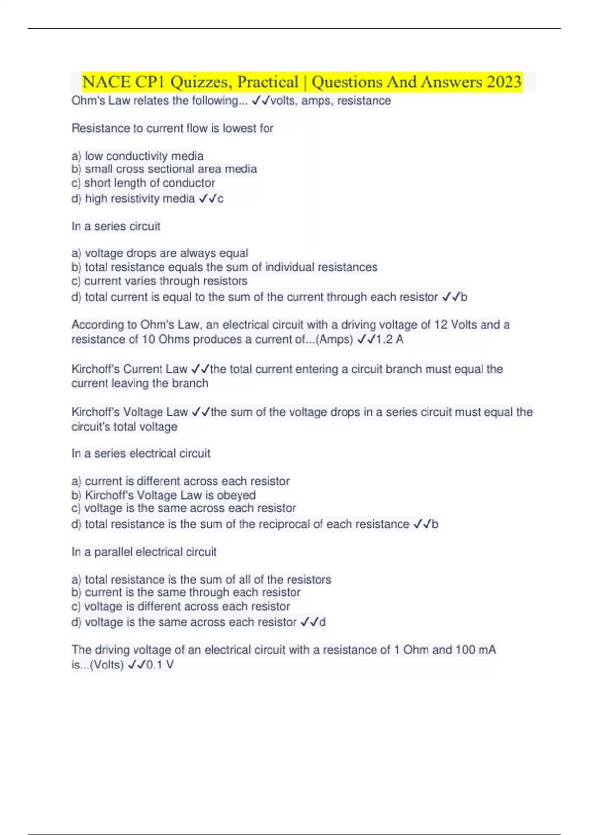NACE CP1 Quizzes, Practical | Questions And Answers 2023 - NACE CP1 ...