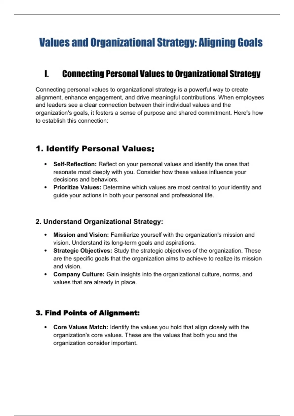 Summary of Becoming A Master Manager Chapter 3 - Personal Values and ...