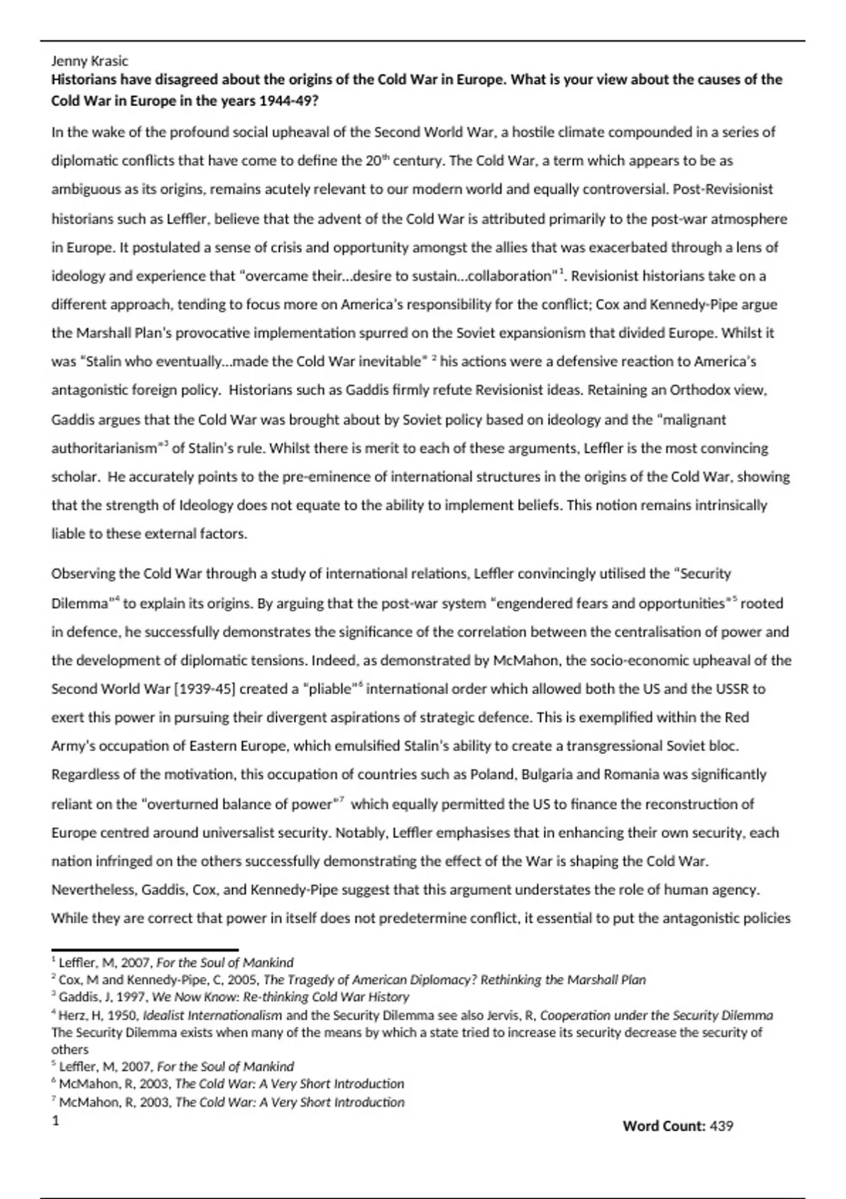 Pearson Edexcel A-Level History Coursework: 'Historians have disagreed ...