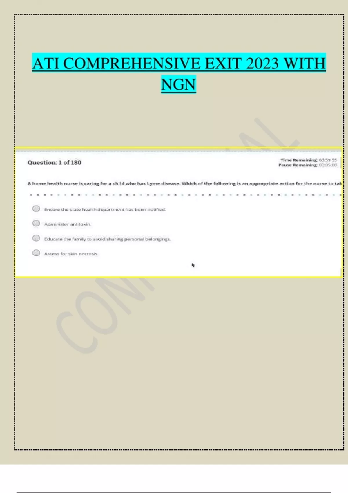 ATI COMPREHENSIVE EXIT 2023 WITH NGN - ATI COMPREHENSIVE EXIT 2023 WITH ...