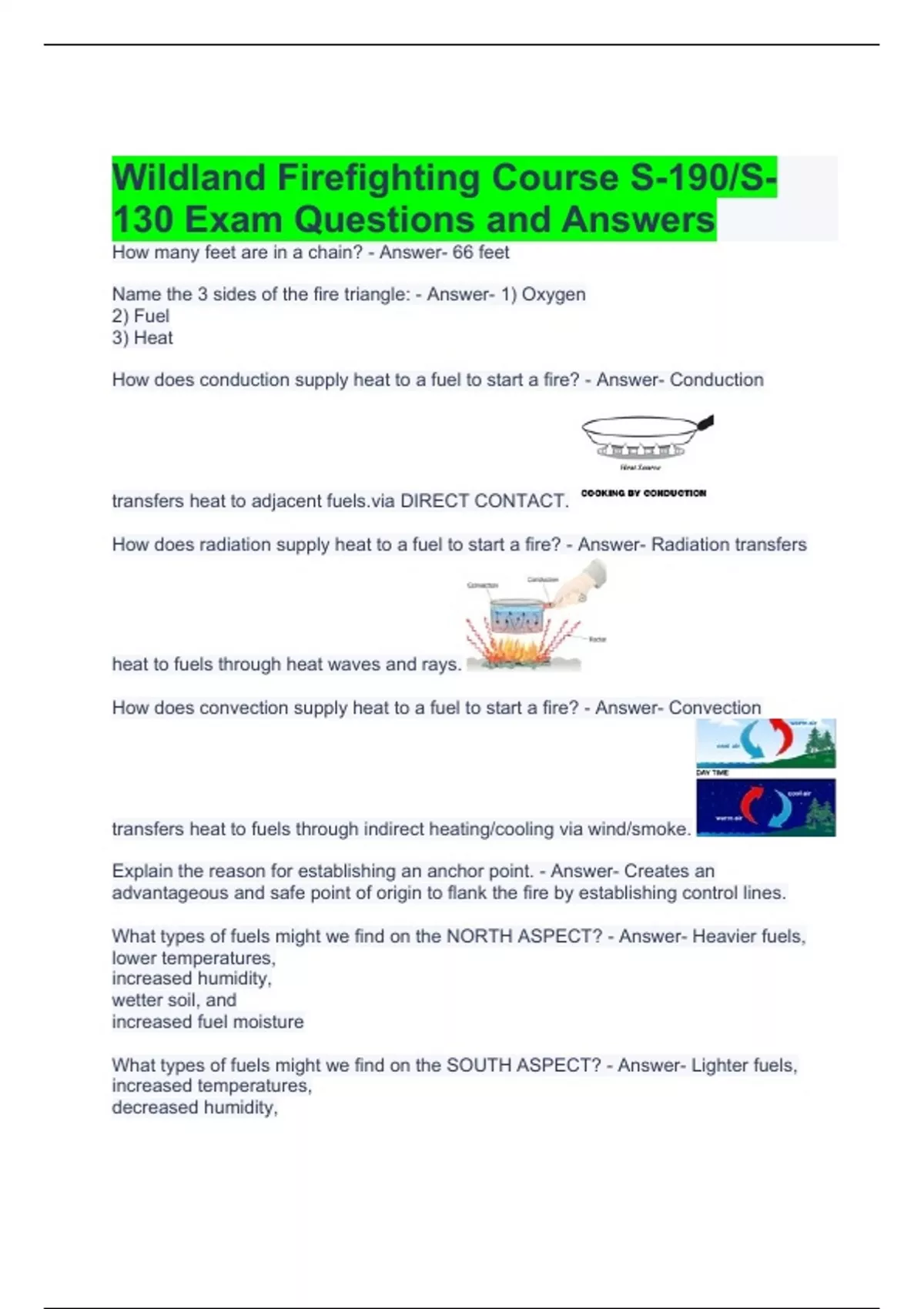 Wildland Firefighting Exam Bundle - Stuvia US