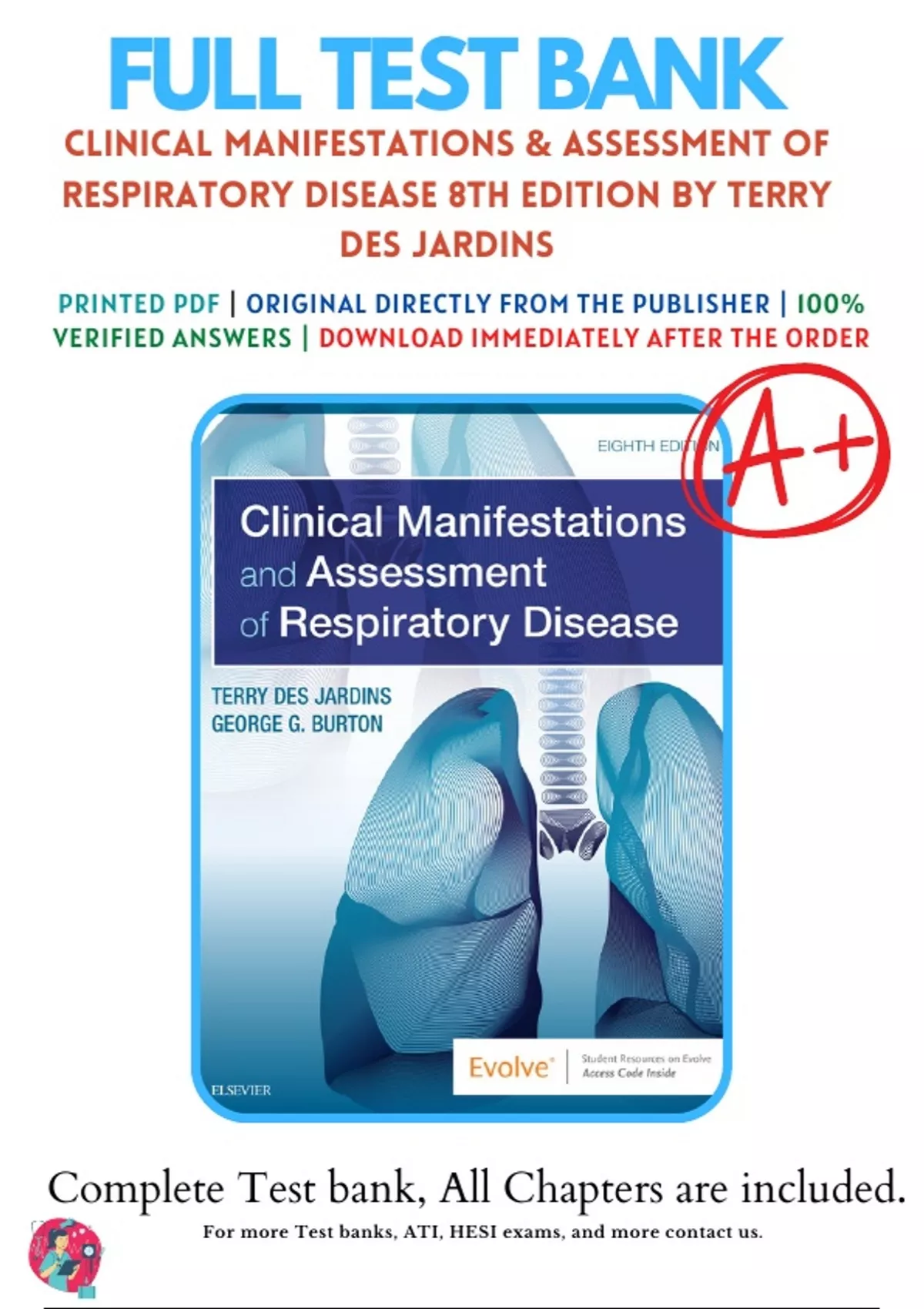 Test Bank For Clinical Manifestations & Assessment of Respiratory ...