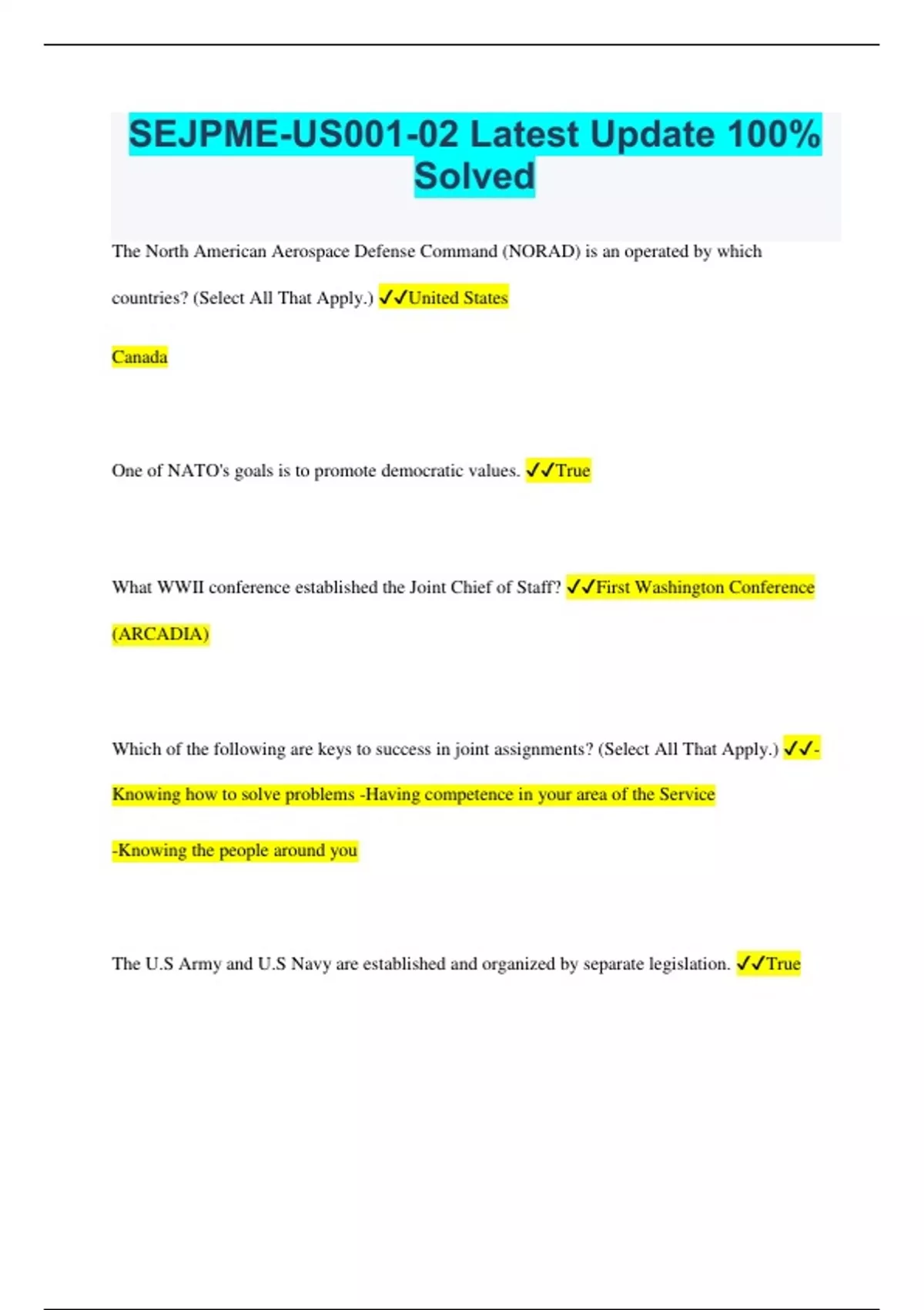 SEJPME Module 6 Pre-Test Latest Update 100% Pass - SEJPME - Stuvia US