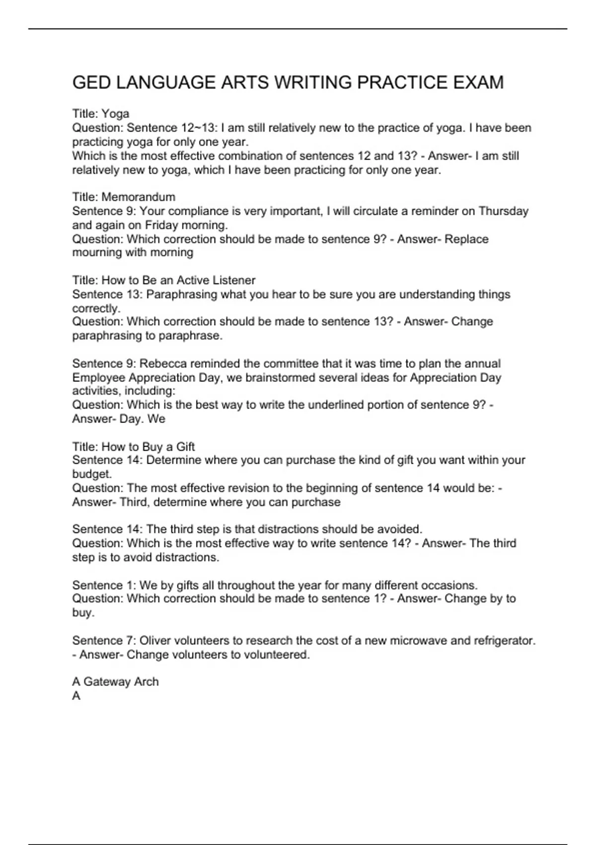 Ged Practice Writing Worksheets