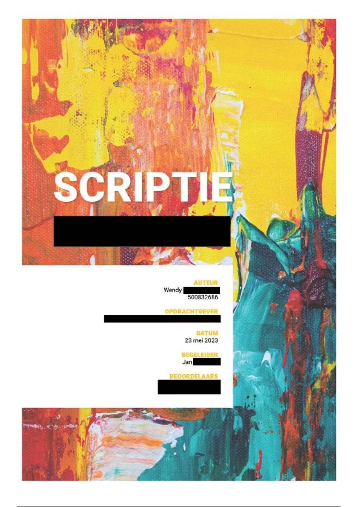 Scriptie (cijfer 8!!) Communicatie (Product) - Hogeschool van Amsterdam ...