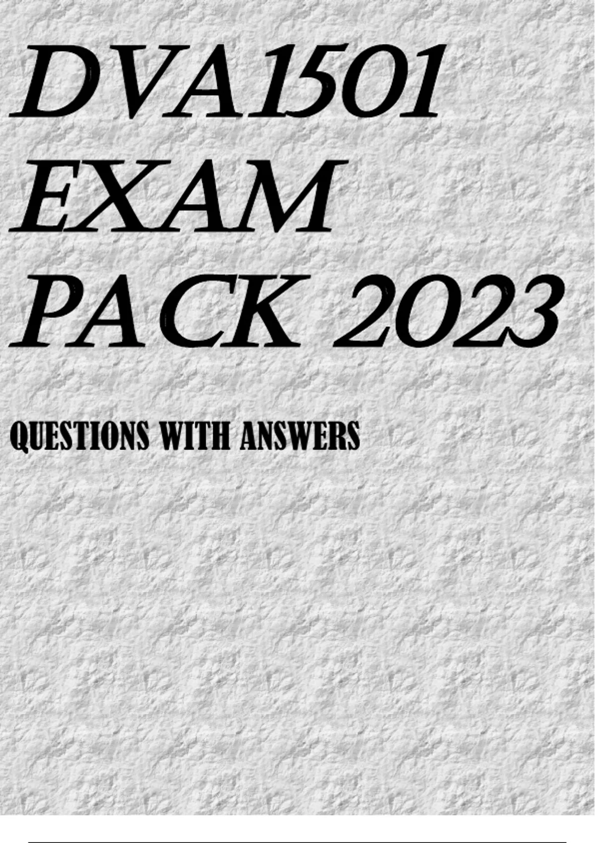 DVA1501 EXAM PACK 2023 - Introduction to Development Studies (DVA1501 ...