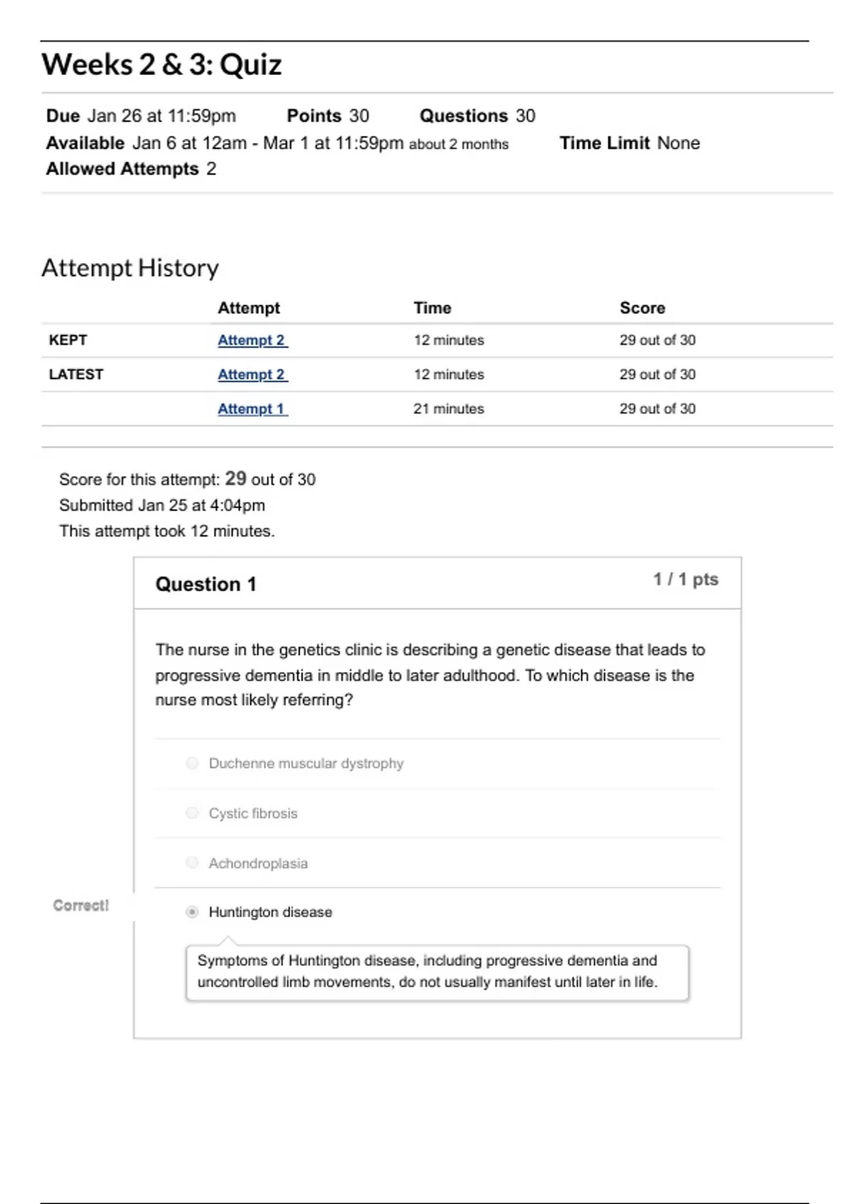 SCI 225 Week 2-3 Pathophysiology Final Exam Proctored- Nightingale CollegSCI 225 Week 2-3 ...
