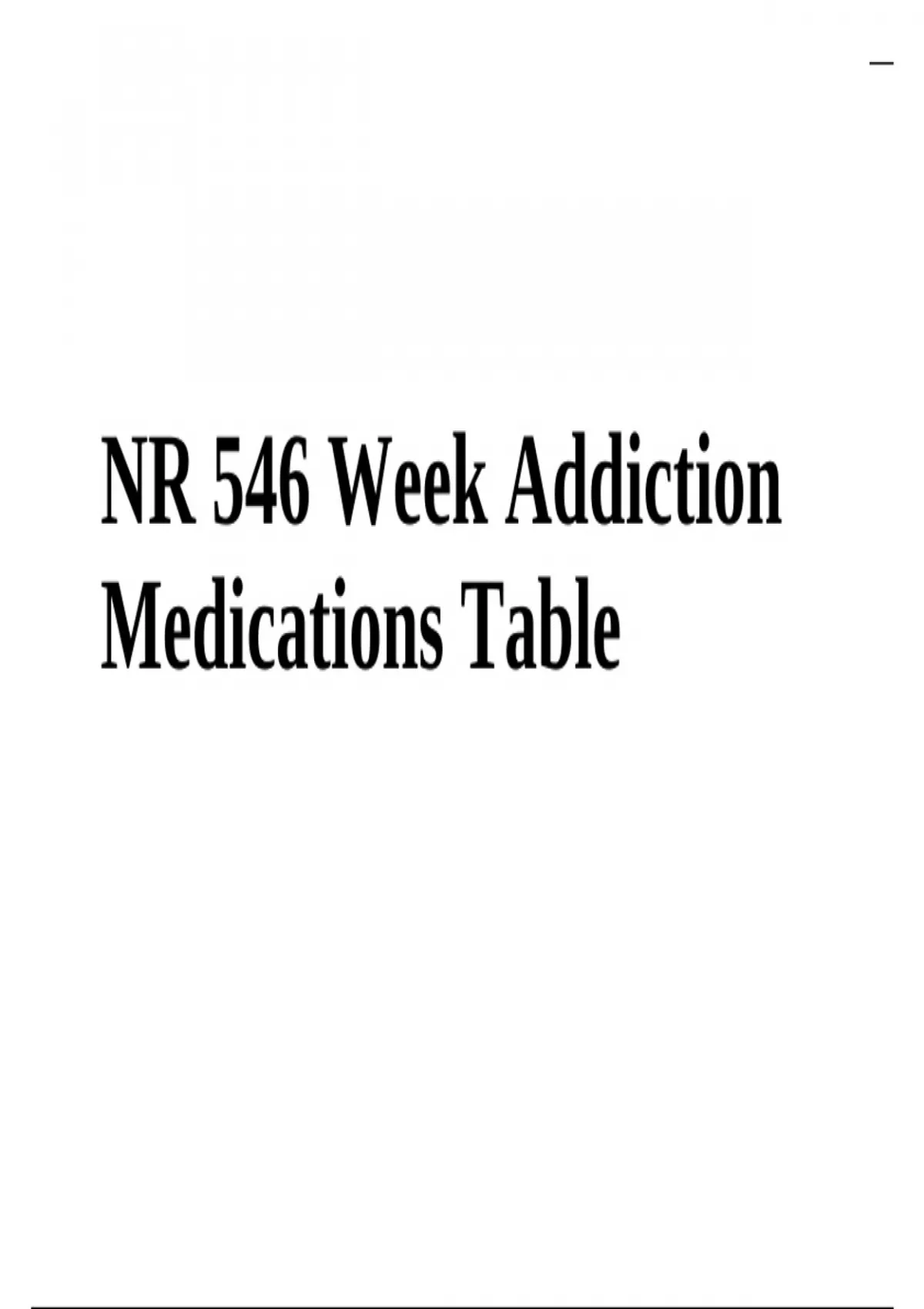 NR 546 Antidepressant and Mood Stabilizer Medication Table | NR 546 ...
