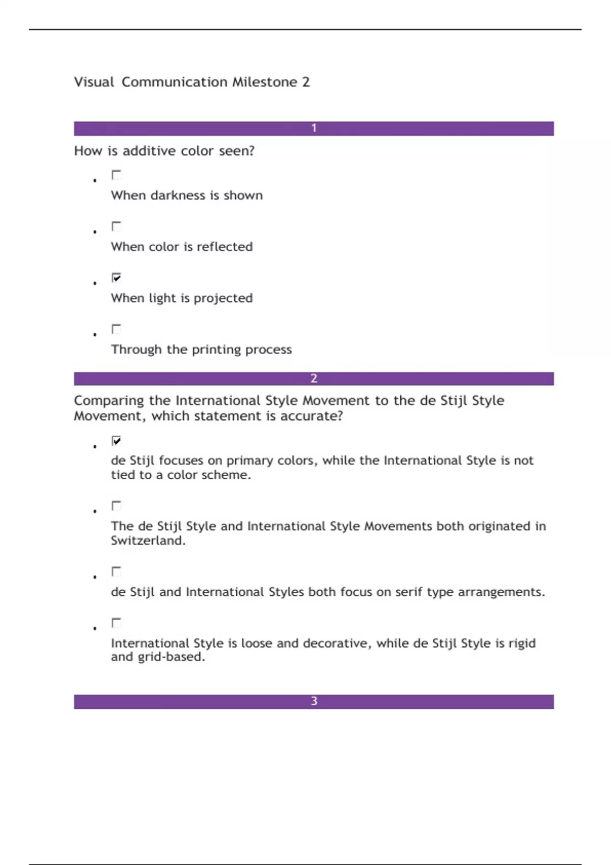 VISUAL COM 1001 Visual Communication Milestone 2 - VISUAL COM 1001 ...
