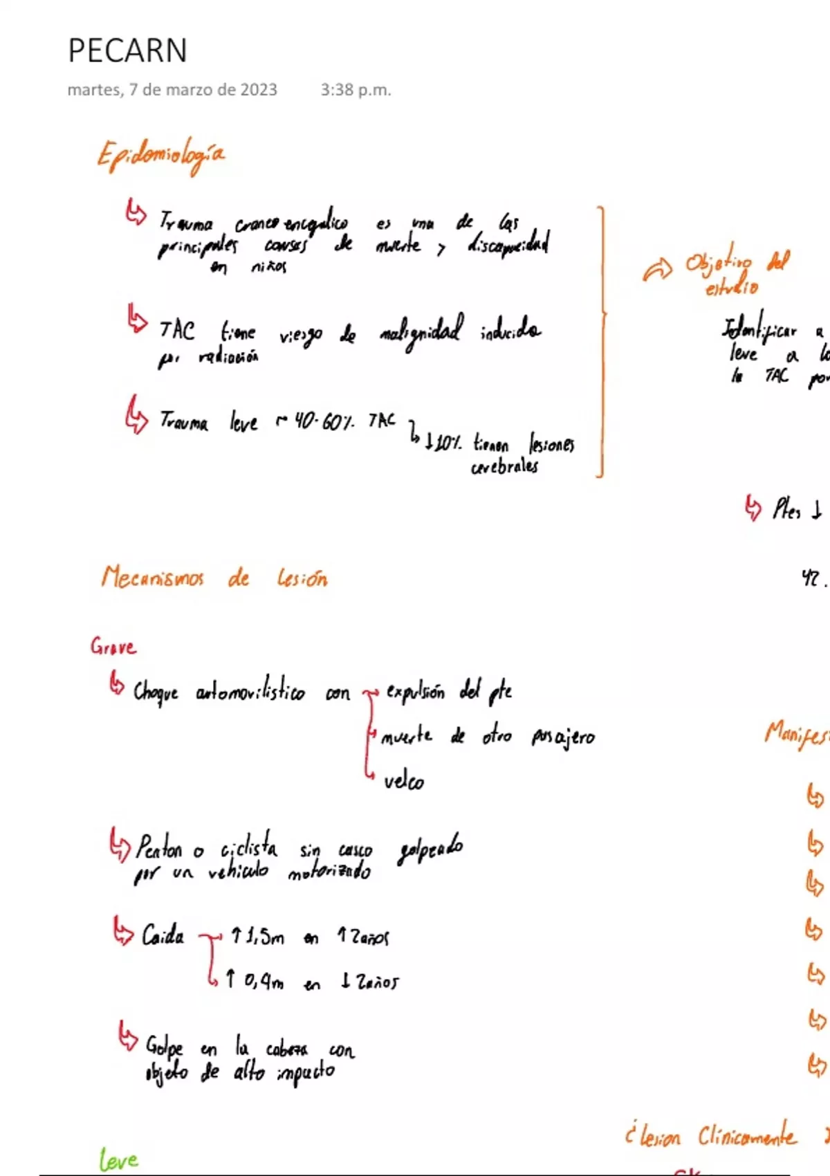 Apuntes de PECARN. Definiciones, diagnóstico y tratamiento. - Pediatría ...