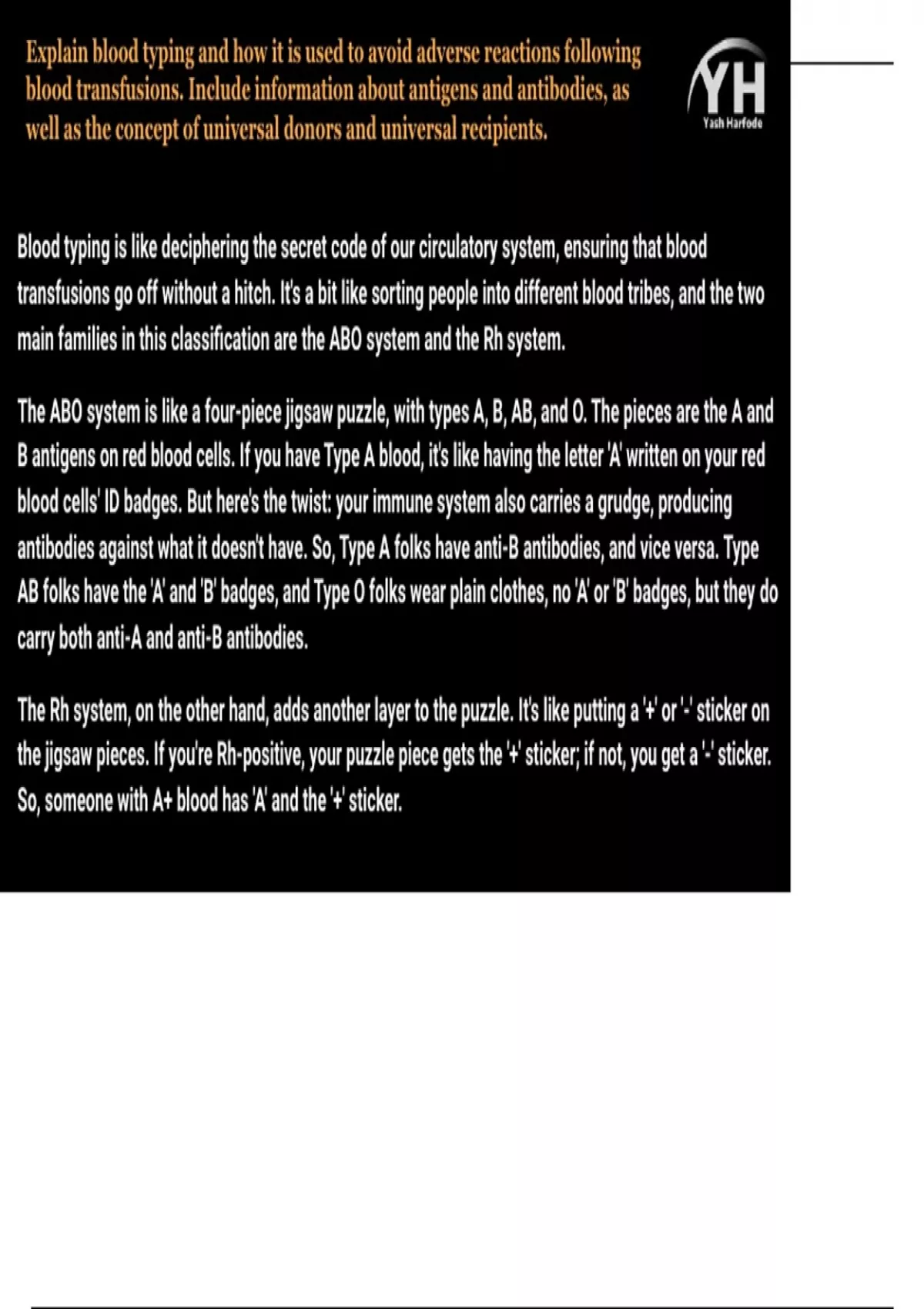 "Cracking the Code of Blood Types: A Closer Look at Blood Typing and ...