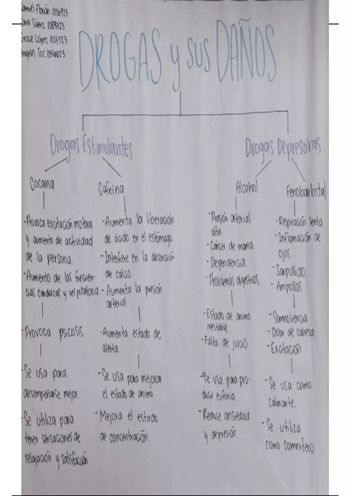 Sumario Drogas y sus daños - Biologia - Stuvia US