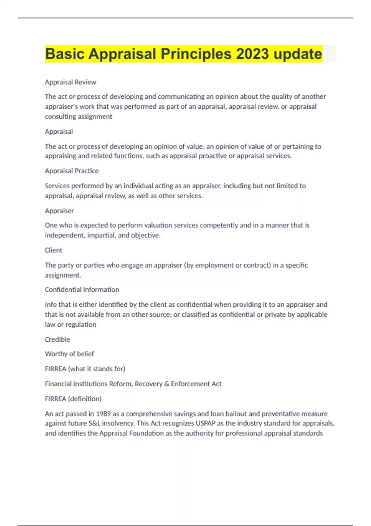 Basic Appraisal Principles 2023 update - BASIC APPRAISAL PRINCIPLES ...