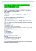 CDX CHAPTER 4 FINAL QUESTIONS AND ANSWERS 100% - CDX - Stuvia US