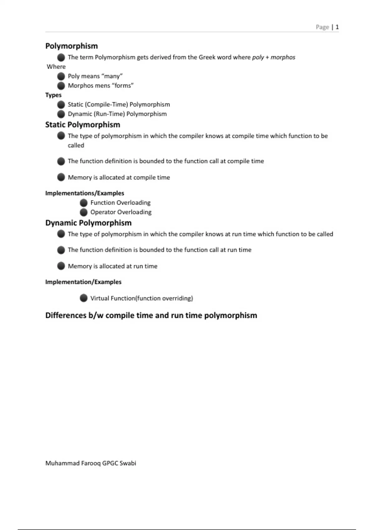 Full tutorial for c++ programming from basics to advance - CS 4321 - Stuvia US