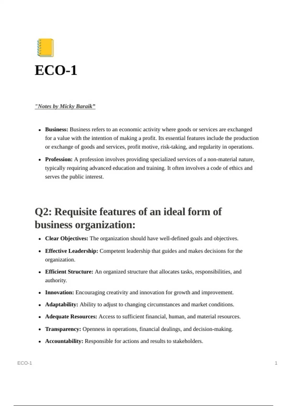 "Understanding Commerce: Classification and Key Concepts" - Bachelor of ...