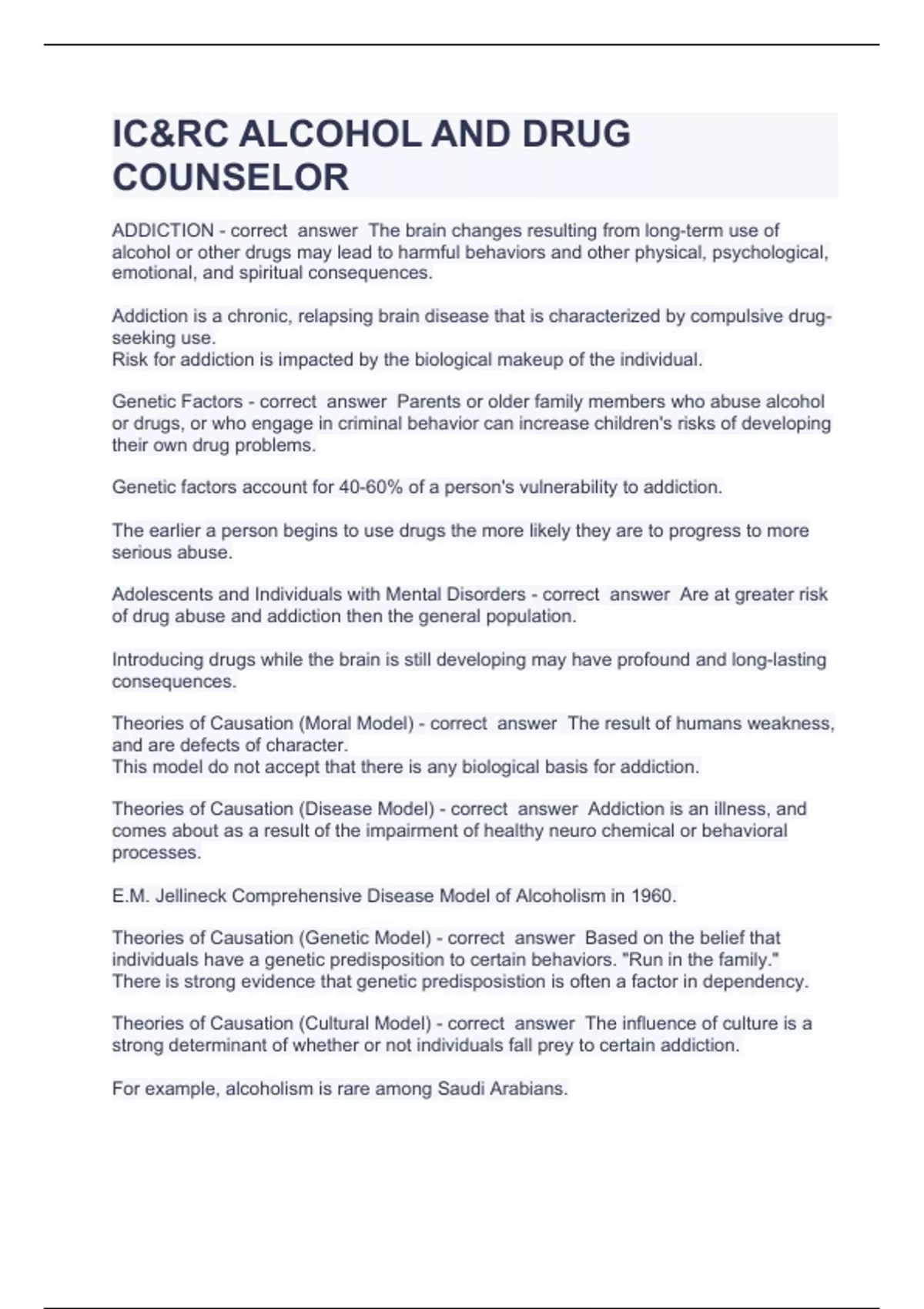 IC Questions with complete solution 2023 - ICRC - Stuvia US