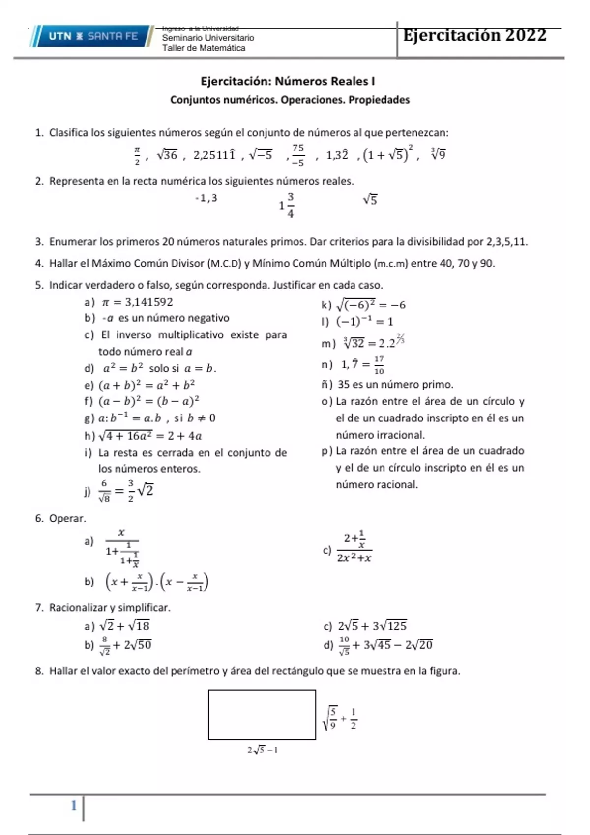 Guía práctica de matemática I - Ingreso a ingeniería. - Ingreso a ...