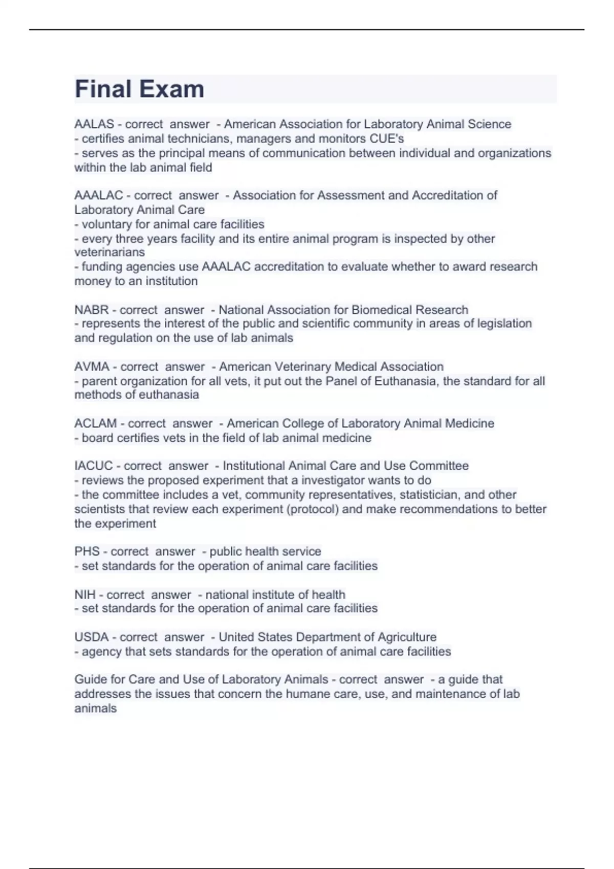 Final Exa2 Questions With Completed Solutions 2023 Aalas Stuvia Us