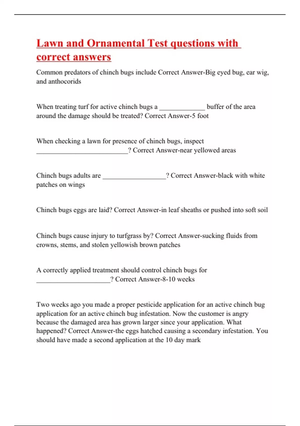 Ornamental and Turf Pesticide Applicators Tests Bundle Set - Stuvia US