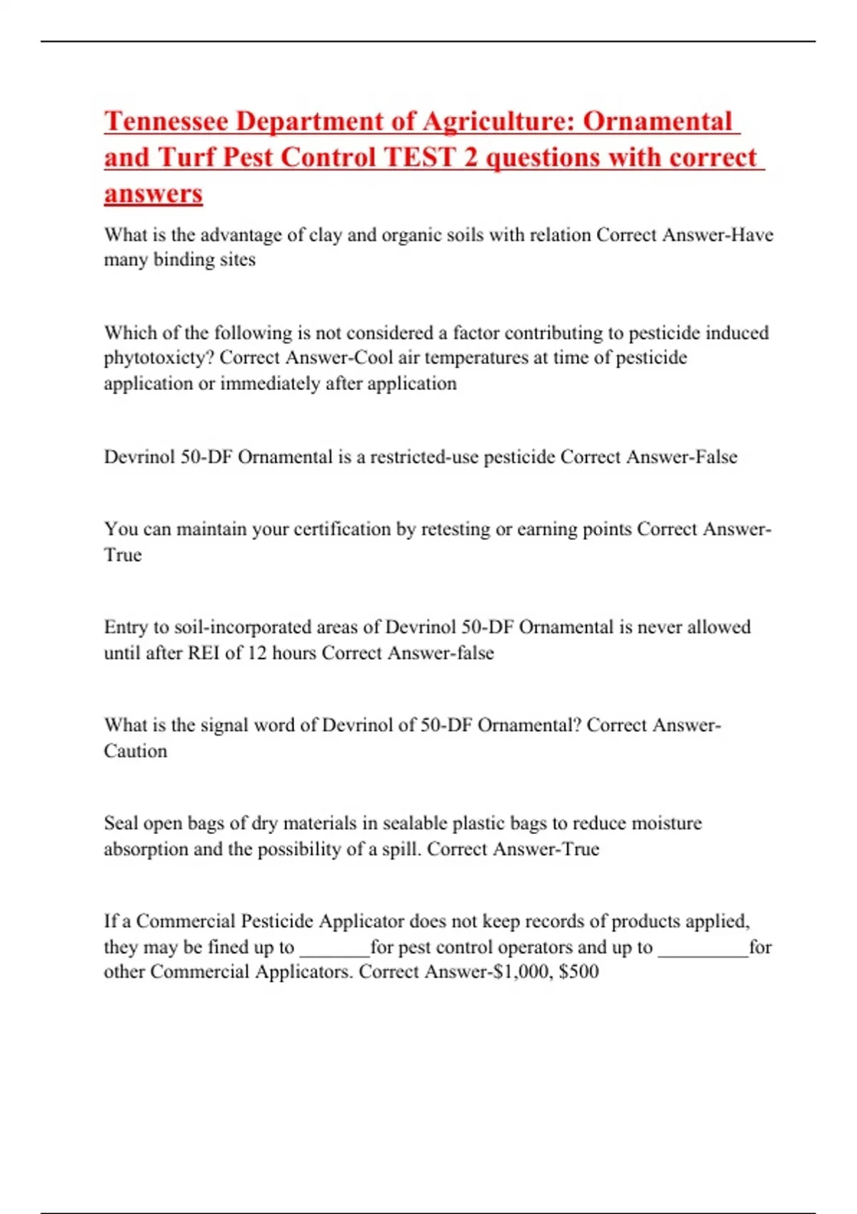 Tennessee Department of Agriculture: Ornamental and Turf Pest Control ...