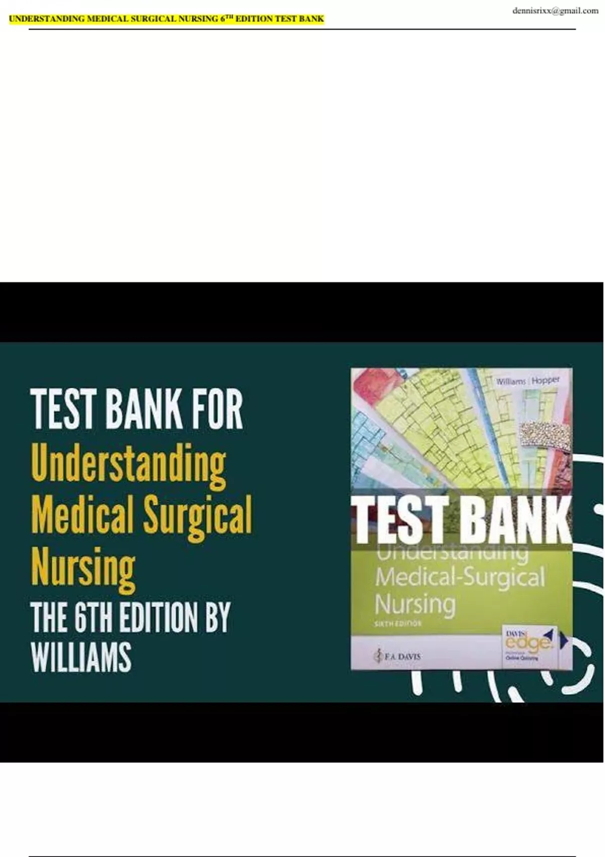 Test bank Understanding Medical-Surgical Nursing 6th Edition - T bank ...