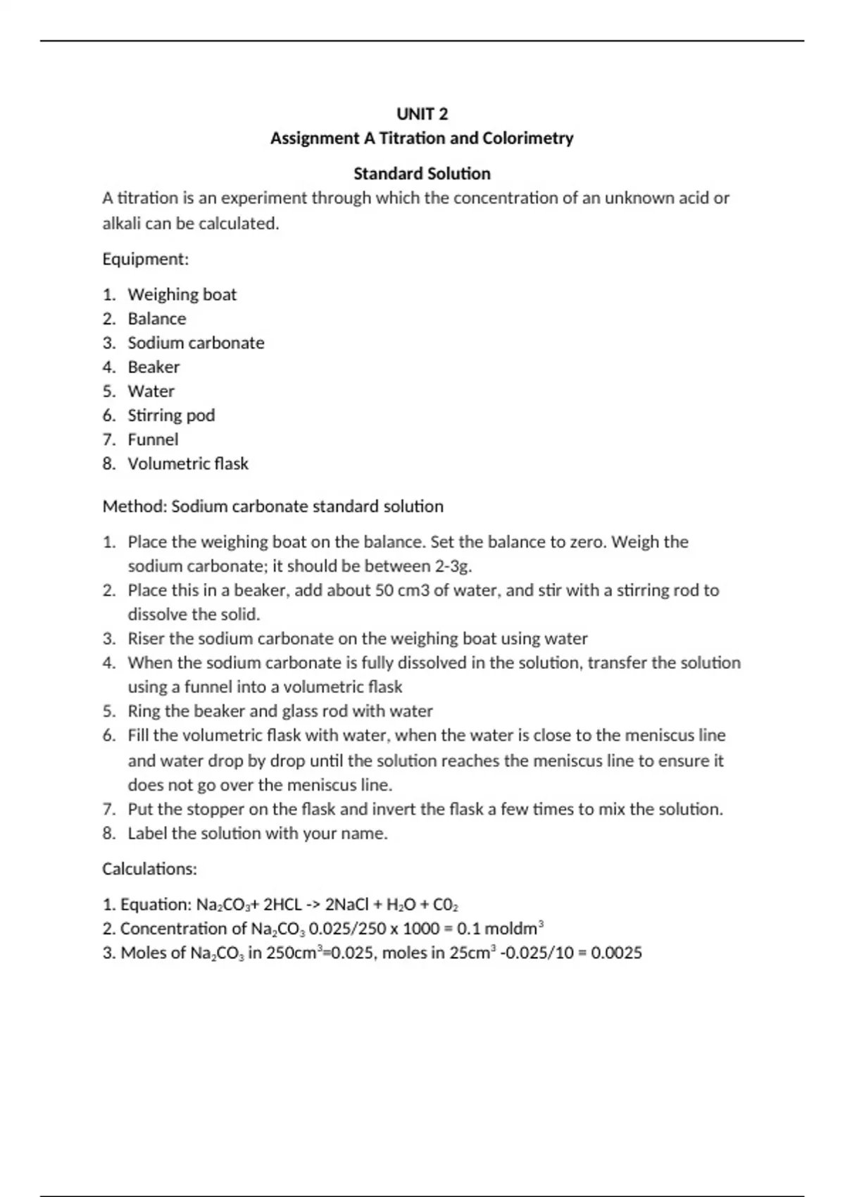 Btec Applied Science Unit 2 Assignments A B C D Stuvia Uk