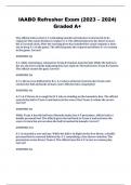 IAABO Refresher Exam (2023 – 2024) Graded A+ - IAABO - Stuvia US