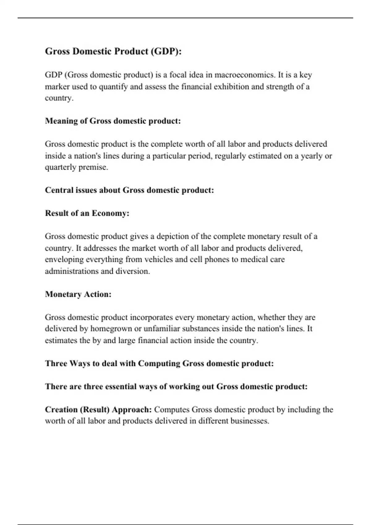 Understanding Macroeconomics: An In-Depth Look at Gross Domestic ...