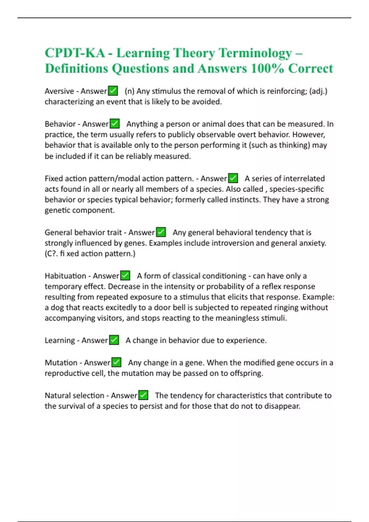 CPDT-KA - Learning Theory Terminology – Definitions Questions and ...