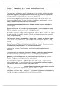 CQM-C EXAM QUESTIONS AND ANSWERS - CQM-C - Stuvia US
