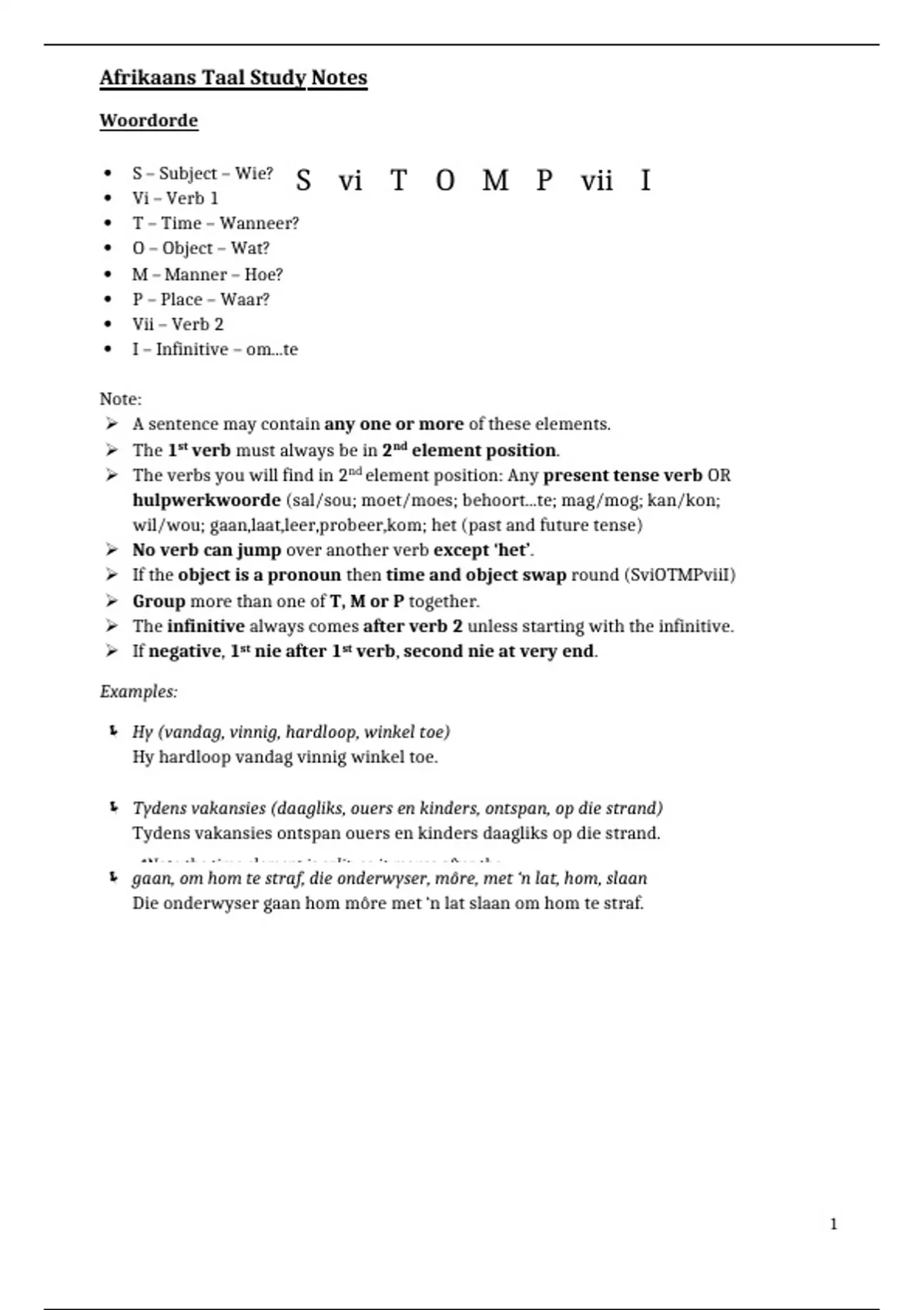 afrikaans-taal-study-notes - COMP 101 - Stuvia US